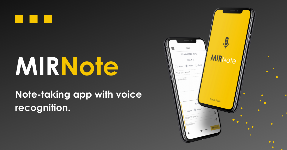 MIRNote by DataDis - Breakage reporting application